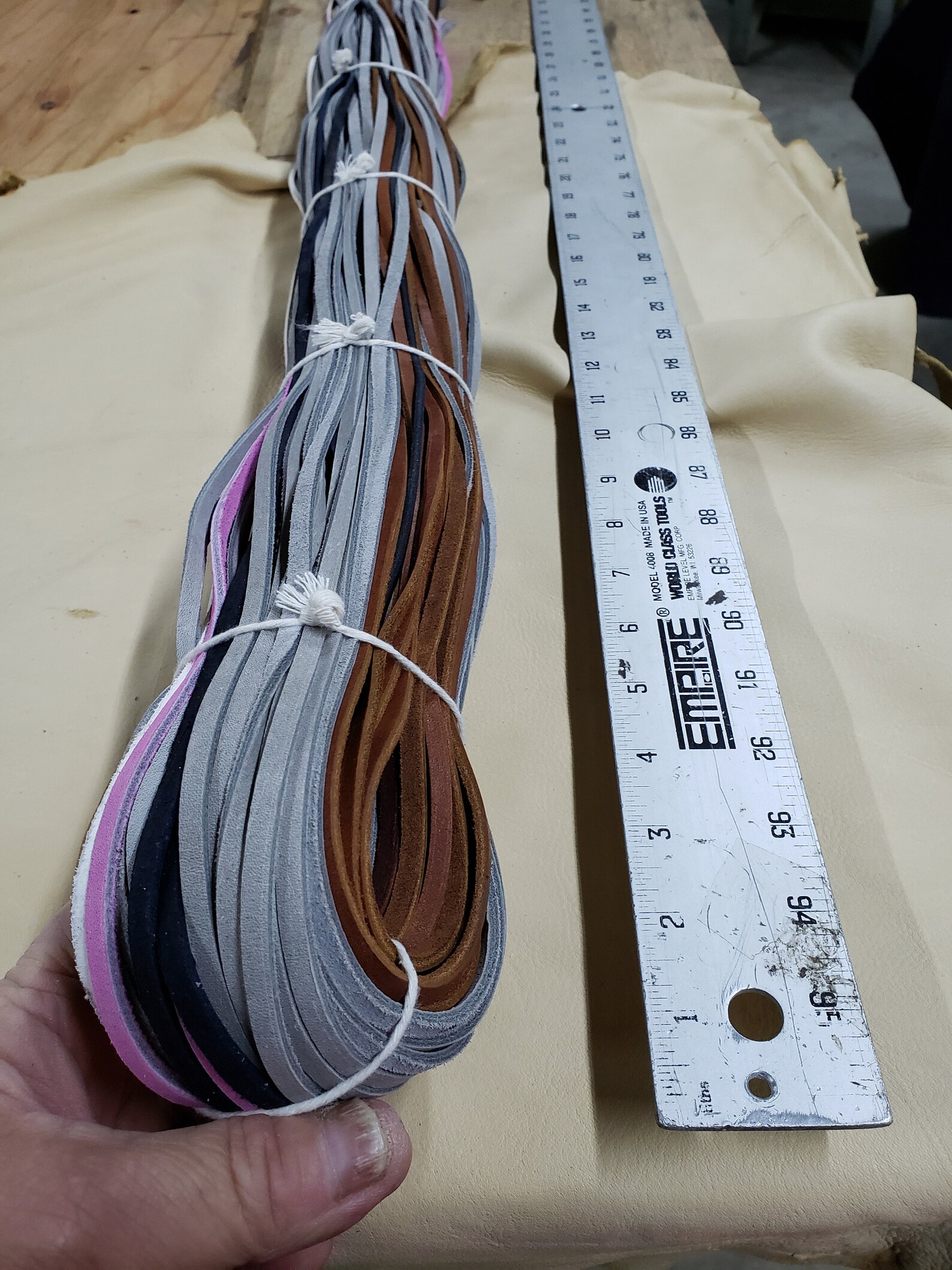 Cowhide Bulk Bundle of Lace / 100 Lace 6 Ft Long + Or- Top Grain ...