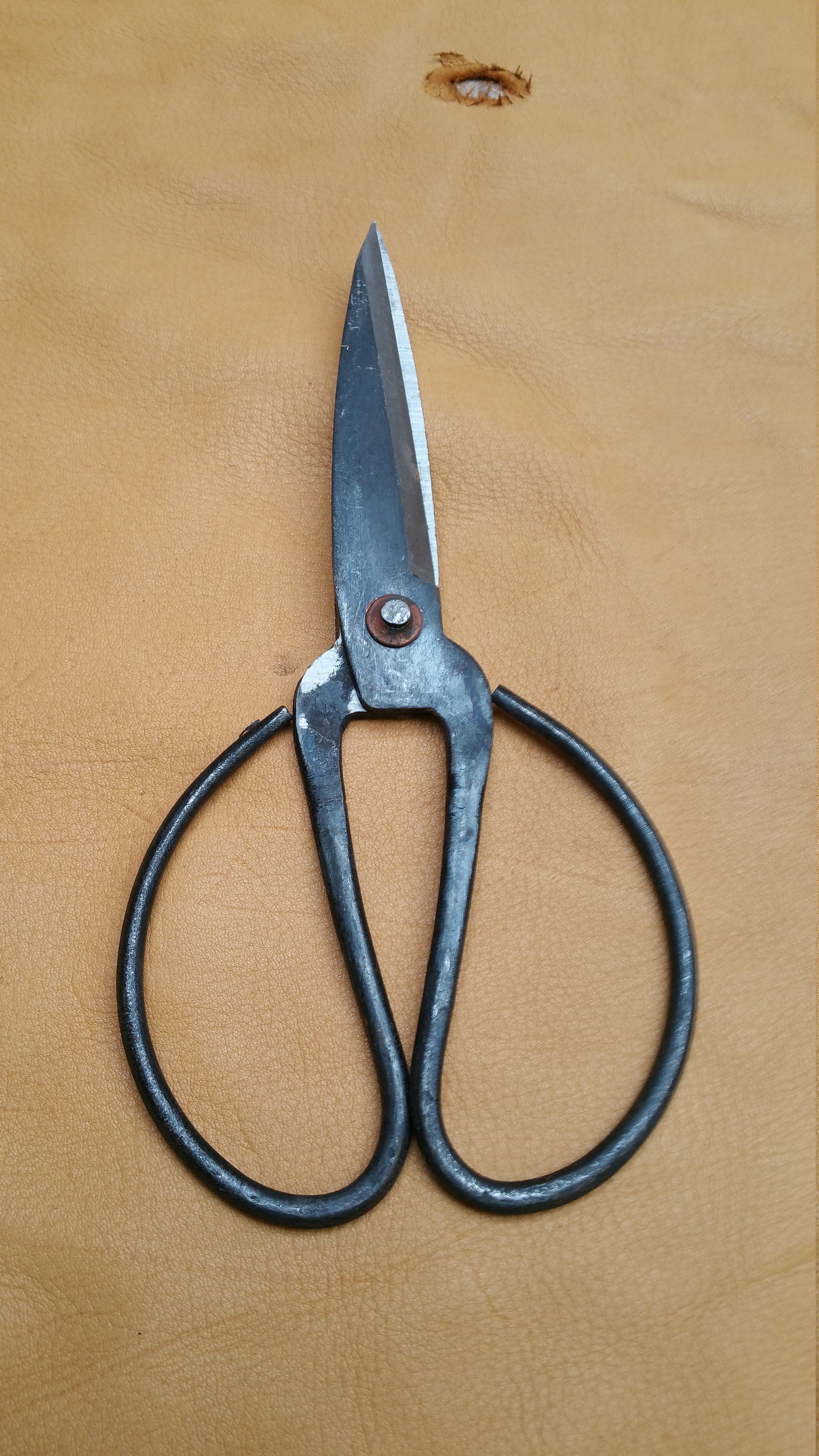 Hand Forged Scissors Primitive Style Leather Scissors 4 to | Etsy