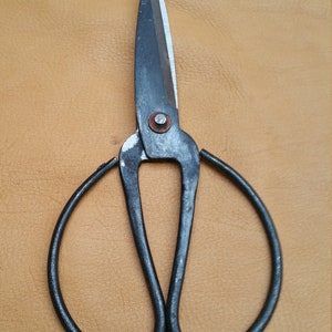 Hand Forged Scissors Primitive Style Leather Scissors 4 to | Etsy