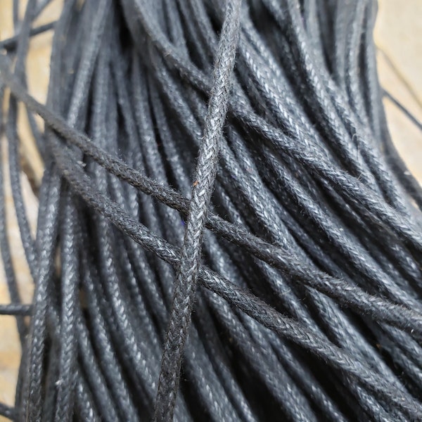 Waxed Linen Necklace - Etsy