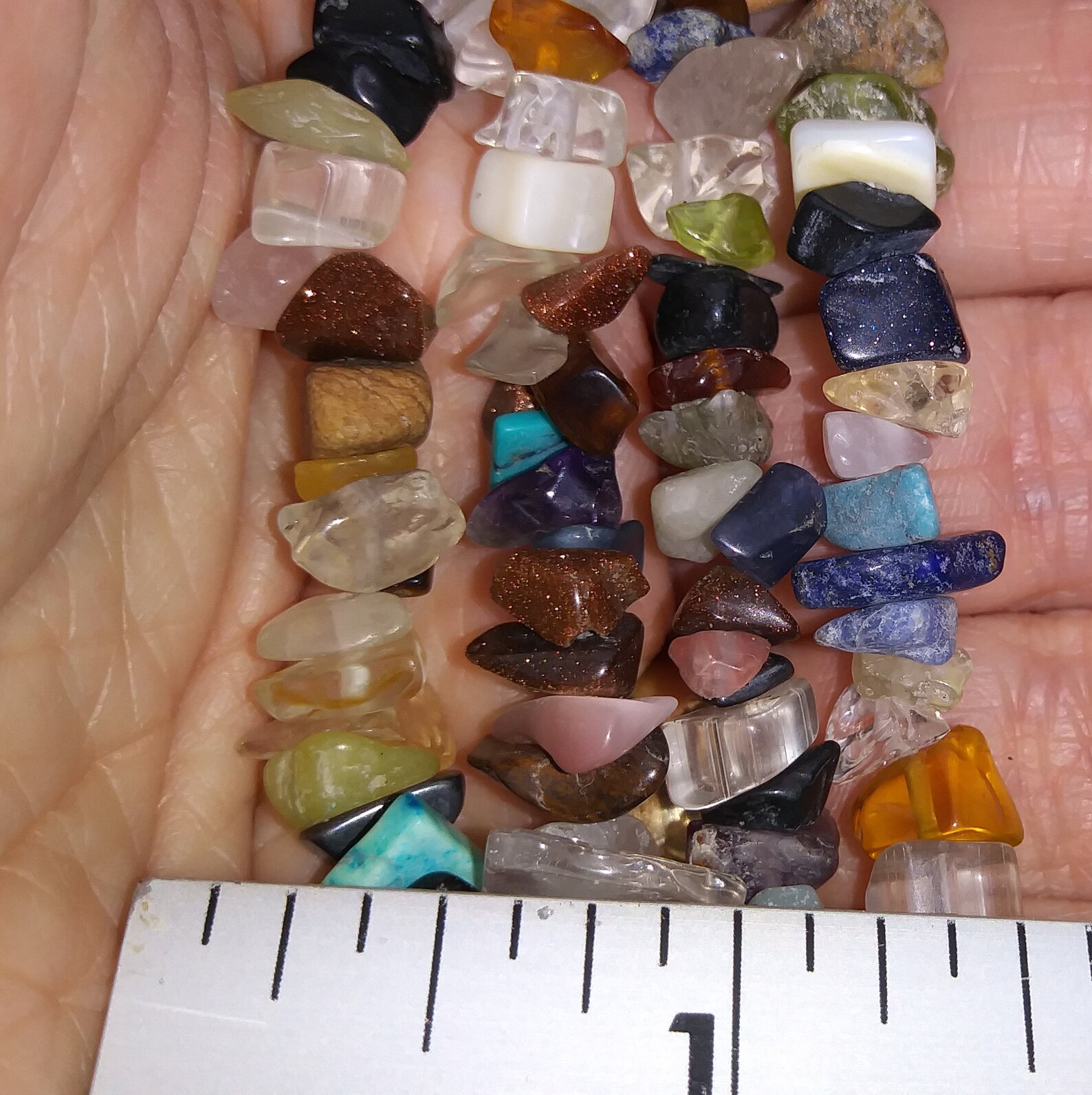 Natural Stone Chip Strands S10-17 - Etsy