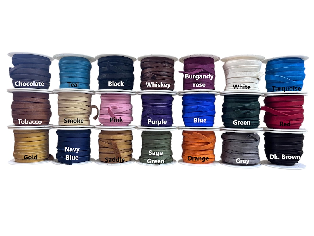 Deerskin Deer Leather Lace Spool Roll 1/4" X 25 FT Lacing Cord String ...