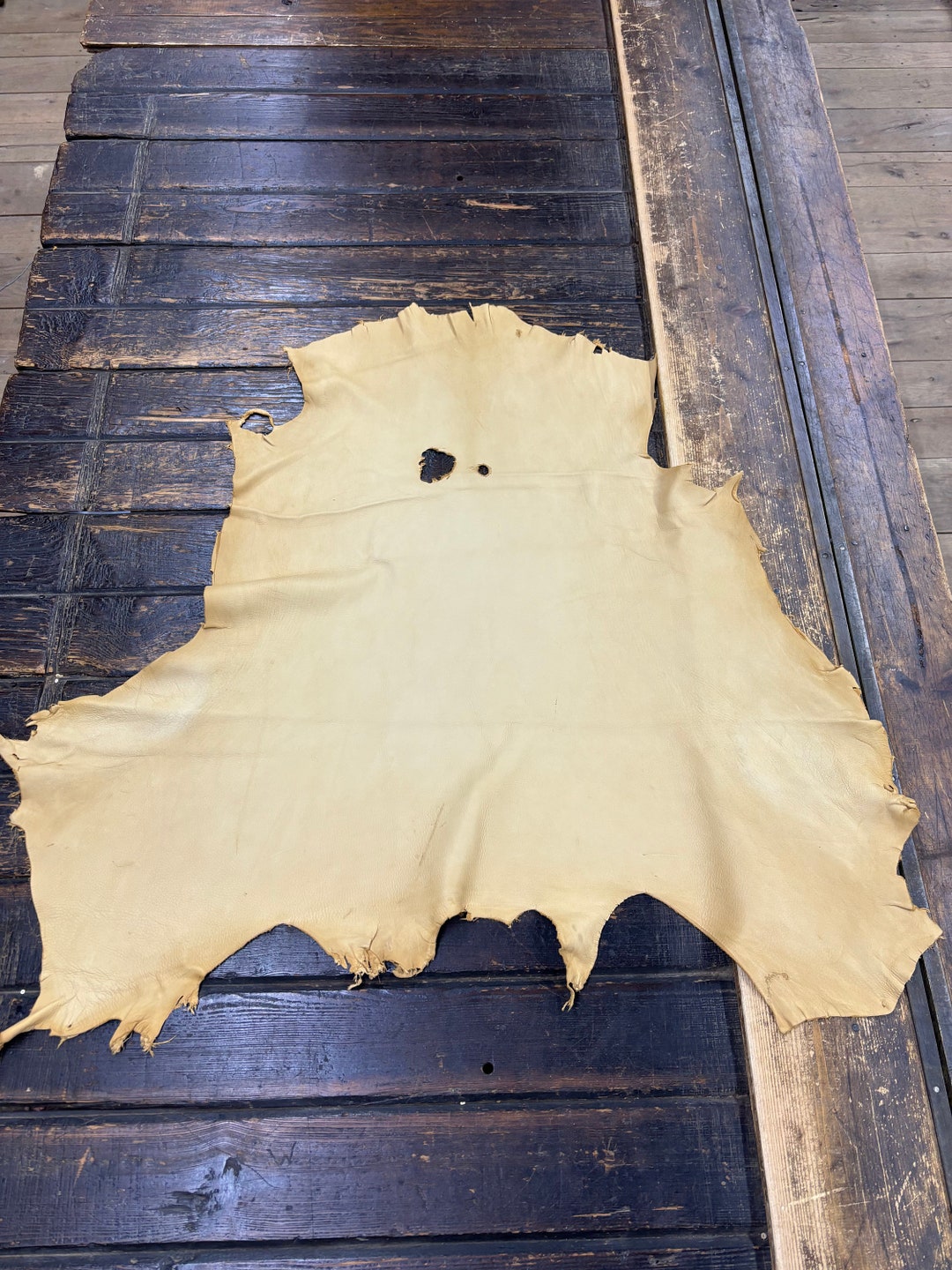 Deerskin/deer Leather / Buckskin Hide/smoke Color / C 12-pic42 - Etsy