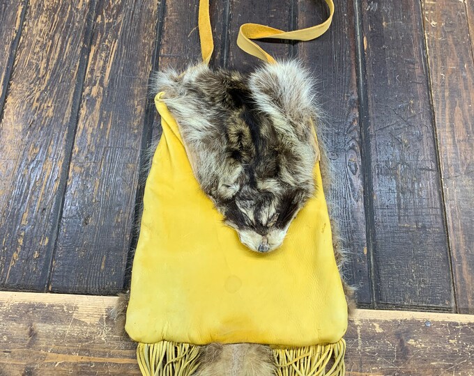 Handmade Racoon Hair on Hide Bag With Strap - Etsy