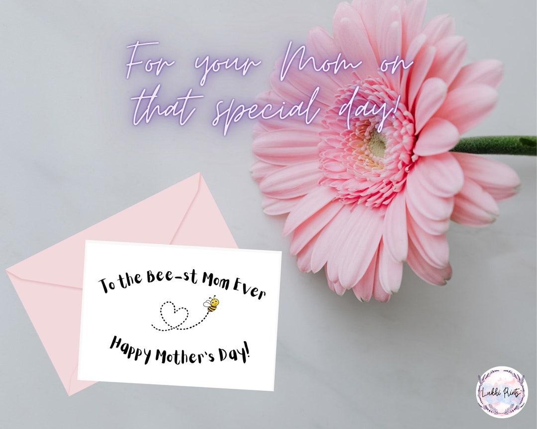 Mother's Day Card Funny Puns Printable & Foldable Mother's Day Easy DIY ...
