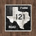 Texas Farm Road METAL Sign 18x18" FREE SHIPPING - Etsy