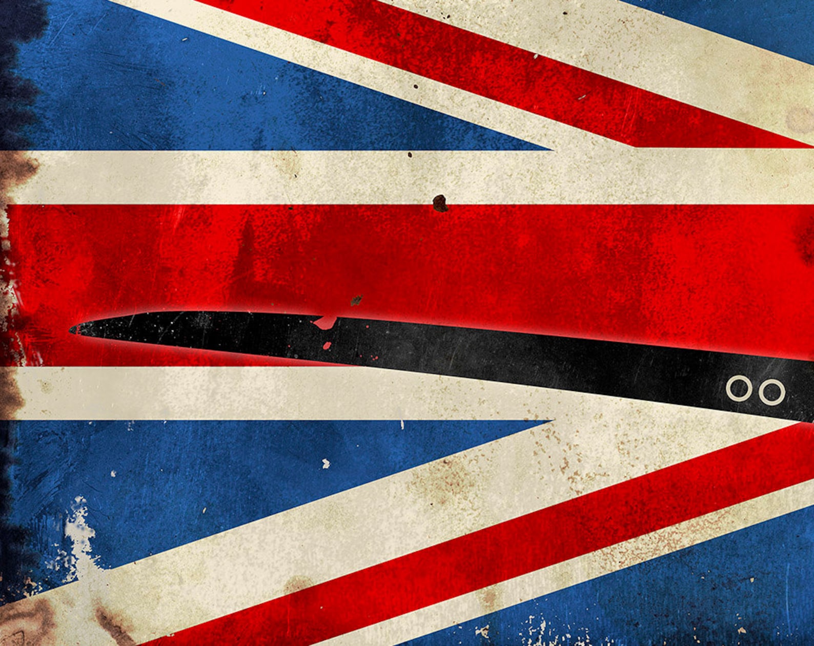 Spitfire Union Jack METAL Triptych 54x18 FREE Shipping | Etsy