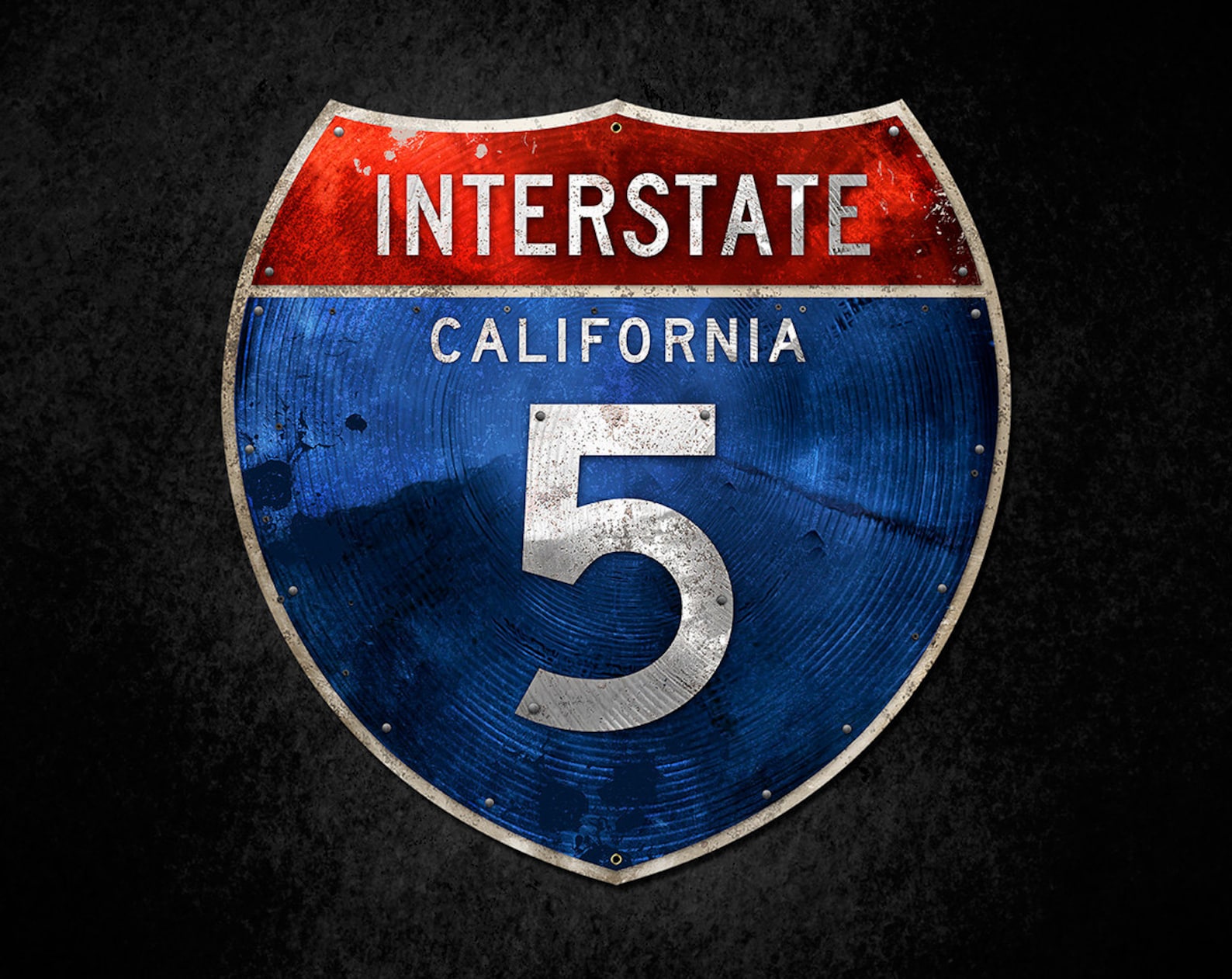 California Interstate 5 METAL Sign 15x15 FREE SHIPPING | Etsy