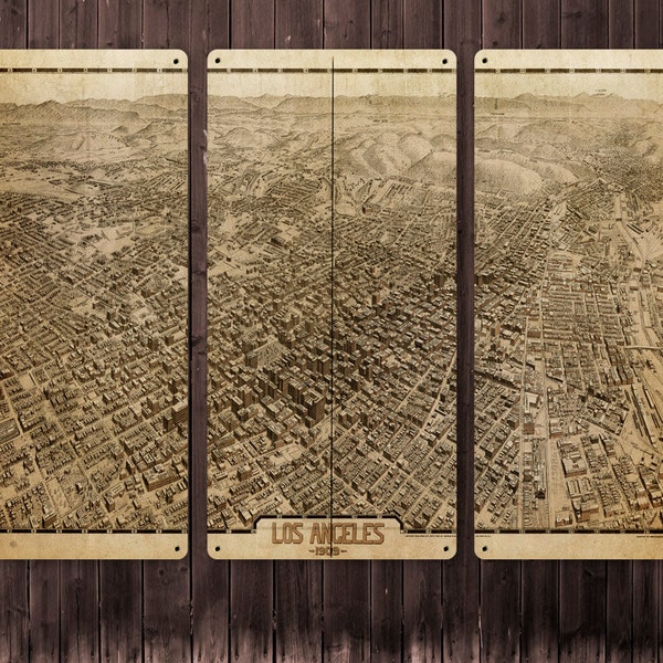 Metal Map of Los Angeles - Etsy