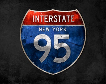 Interstate Sign | Etsy