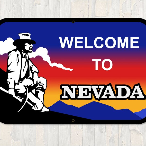 Welcome to Nevada Sign - Etsy