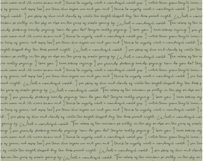 Gingham Fields Text in Sage From Riley Blake Designs - Etsy