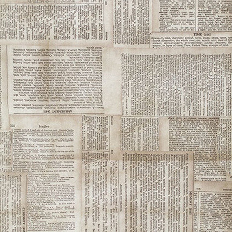 Dictionary Fabric - Etsy