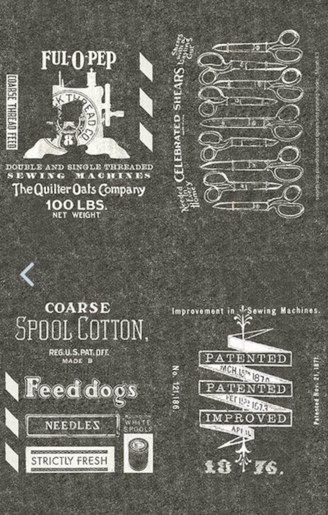 She Who Sews Home Decor Shears Charcoal by J Wecker Frisch for Riley ...