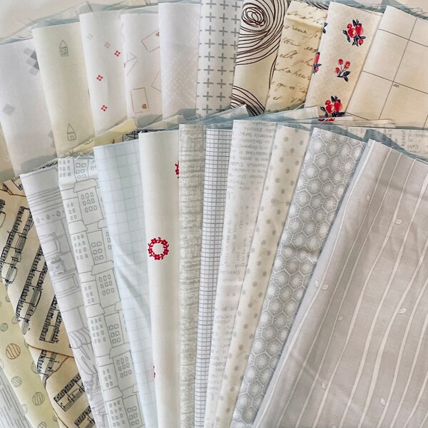 Low Volume Fabric Bundle - Etsy