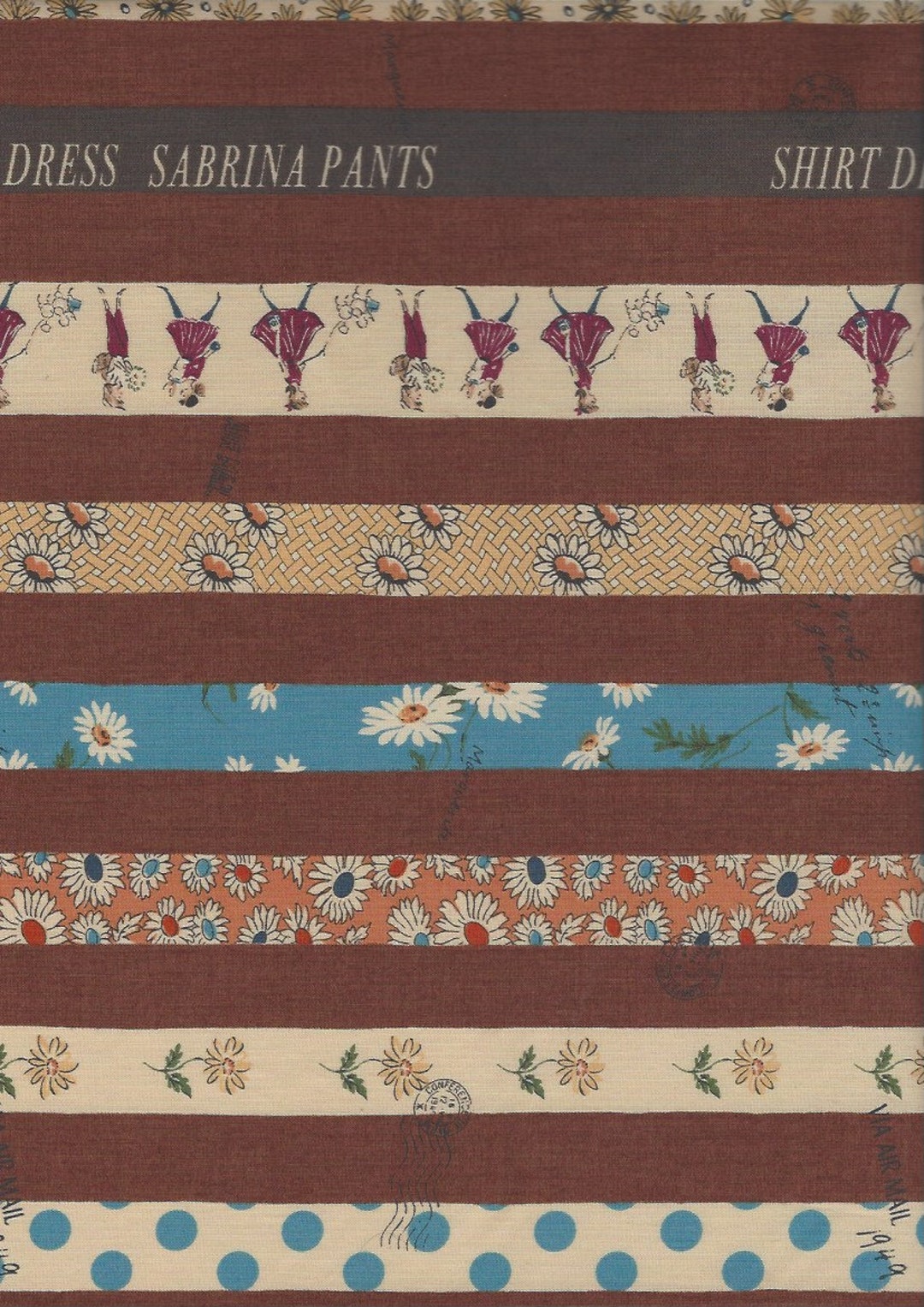 Design Stripe Color D by Suzuko Koseki for Yuwa of Japan - Etsy