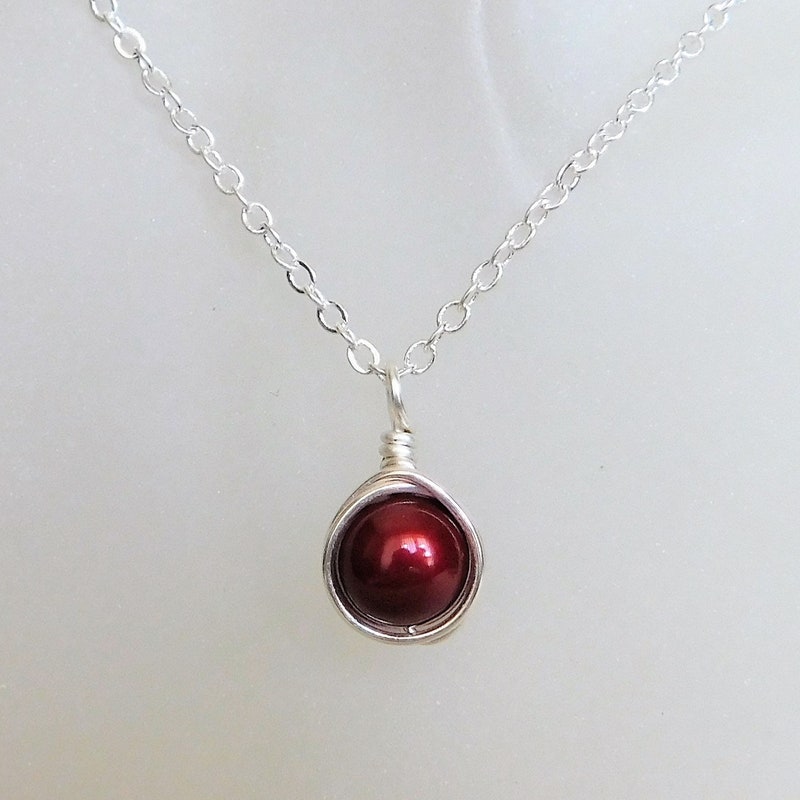 Burgundy Jewelry - Etsy