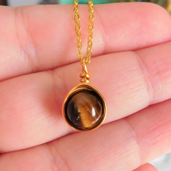 Tiger's Eye Necklace - Etsy