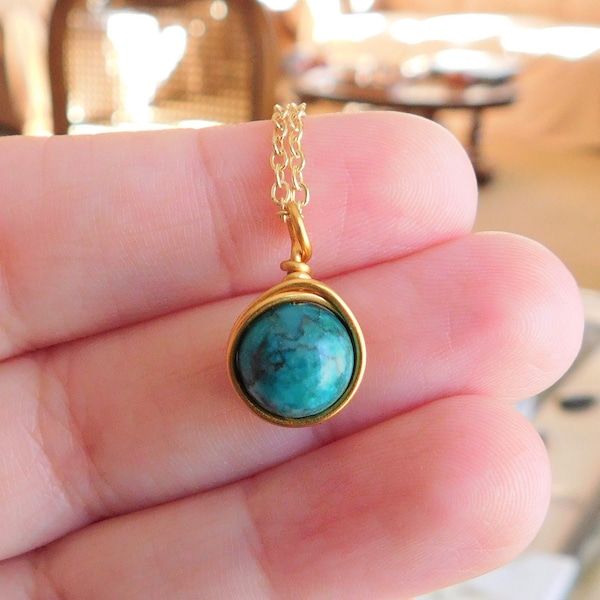 Cyan Necklace - Etsy
