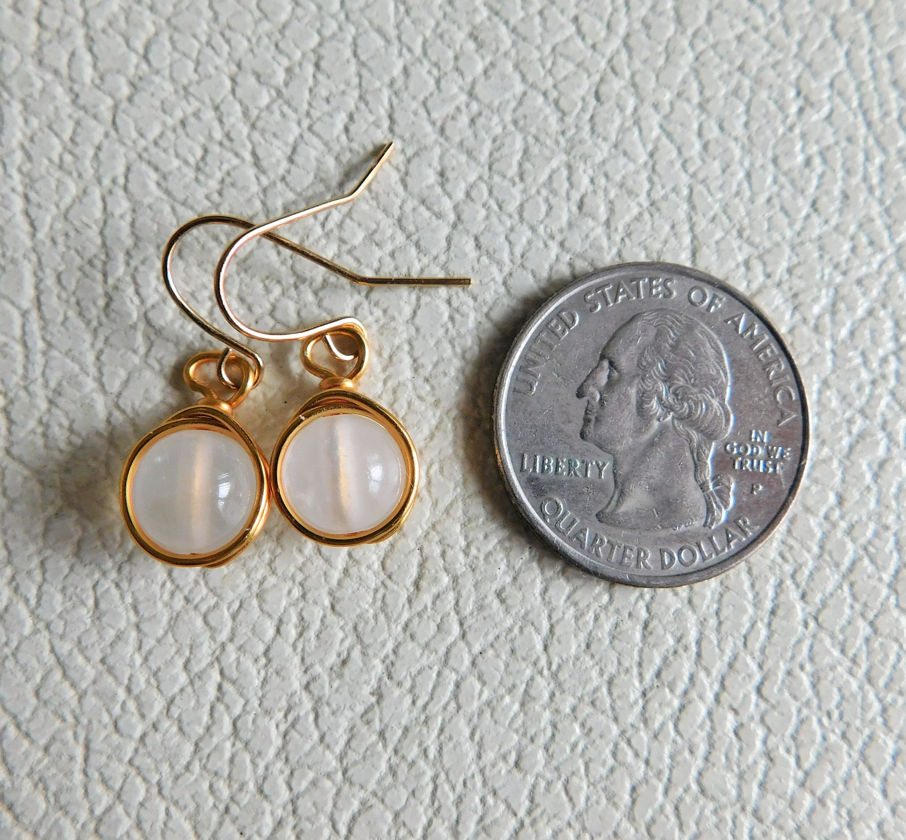 Selenite Drop Earrings , White Crystal Earrings , White Selenite ...