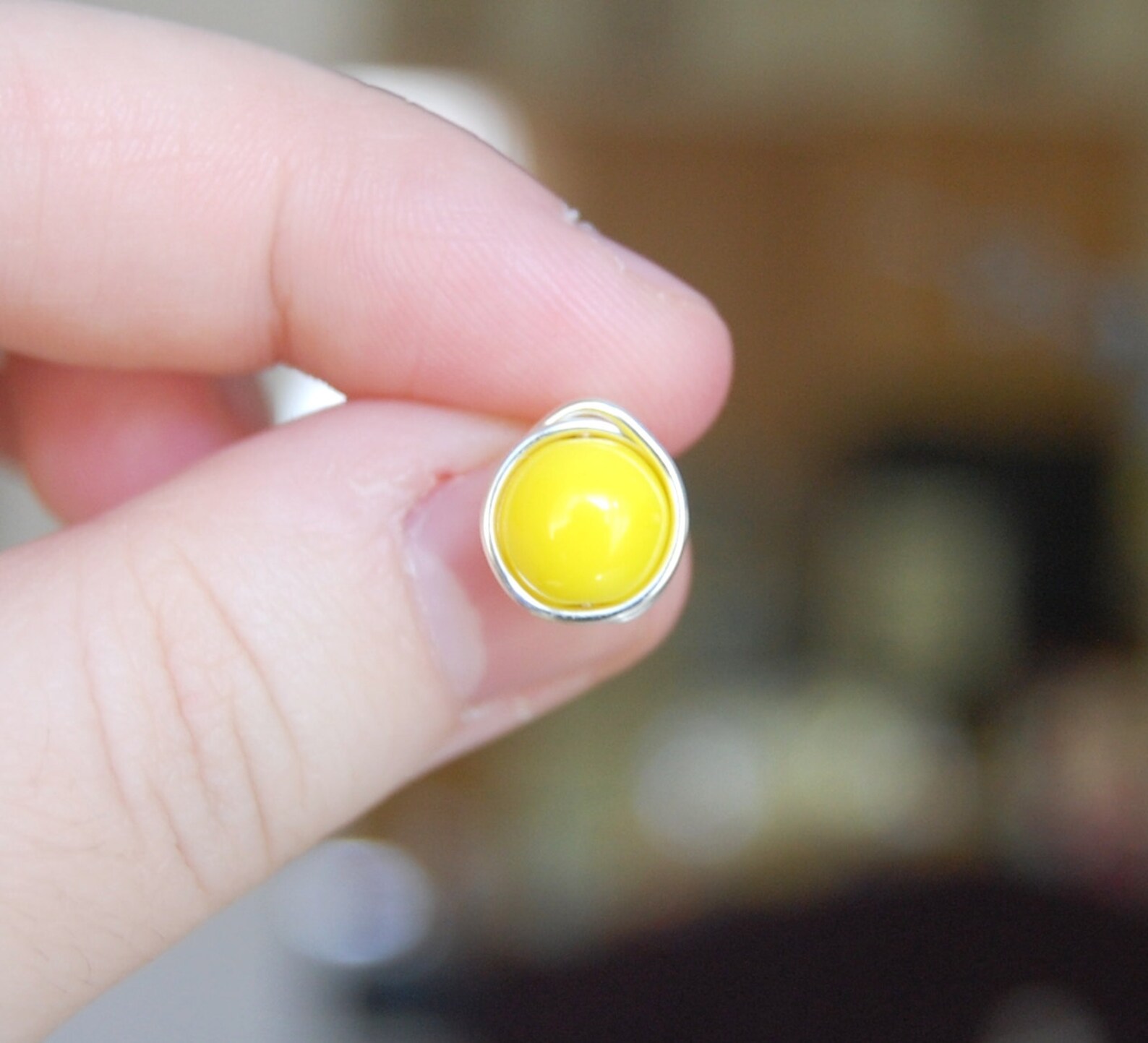 Yellow Studs Bridesmaid Earrings Bright Yellow Earrings - Etsy