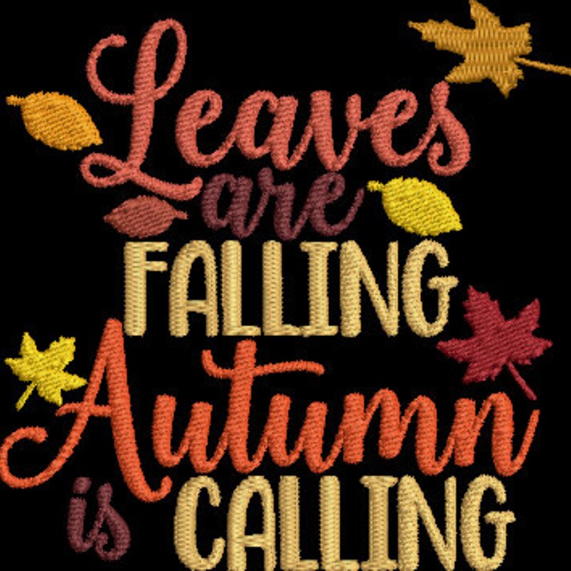 Fall Embroidery - Etsy