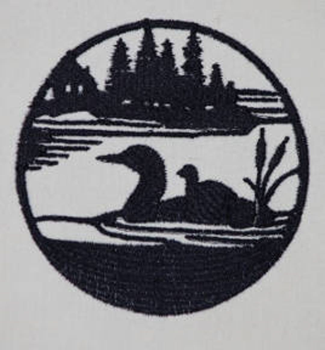 Loon and Baby Machine Embroidery Design Bird - Etsy