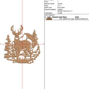 Deer Machine Embroidery Designs Animal Buck Doe - Etsy