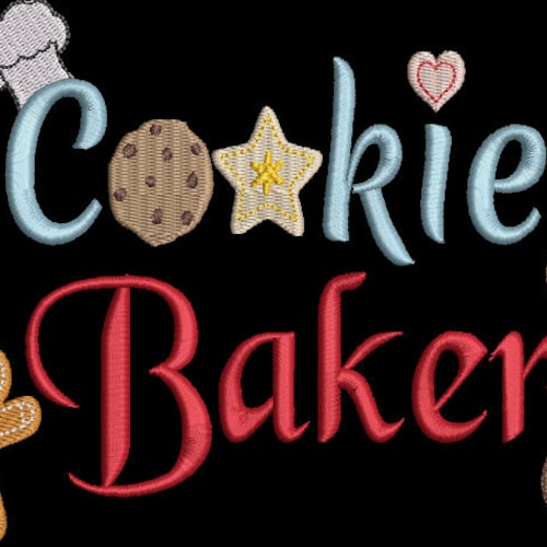 Love Baking Machine Embroidery Design Embroidery Designs | Etsy