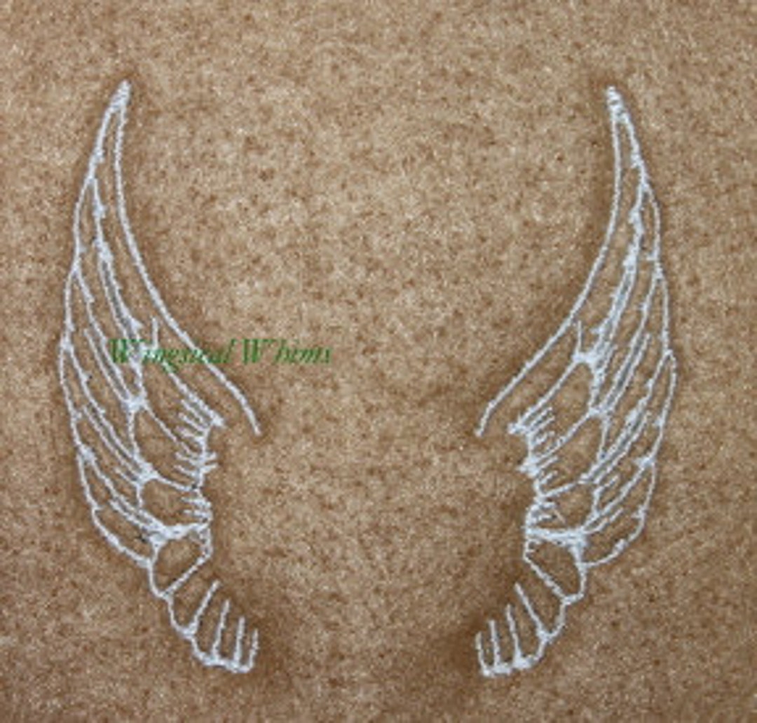 Angel Wings ONLY Machine Embroidery File ONLY - Etsy