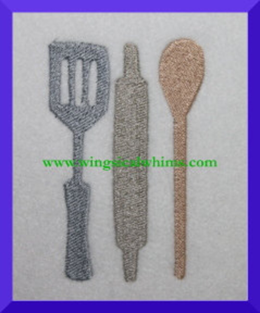 Kitchen Utensils Design Digitized Machine Embroidery Cooking Towel - Etsy