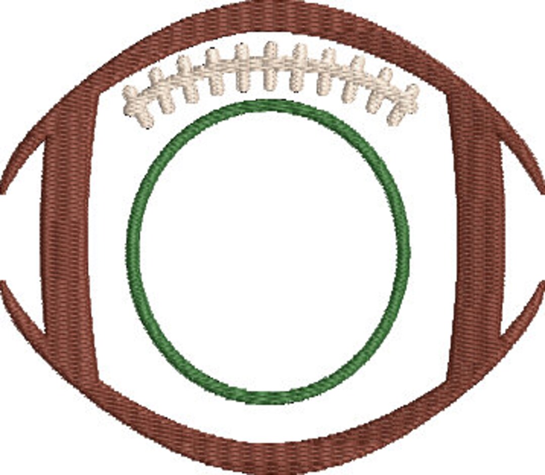 Football Monogram Digitized Machine Embroidery Design Sports - Etsy