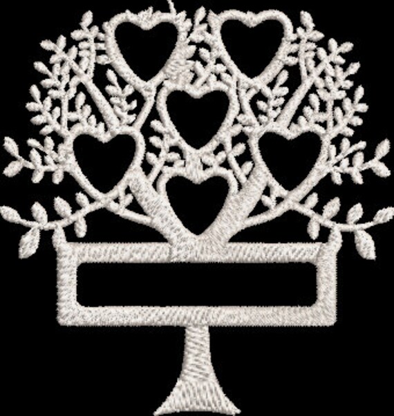 Family Tree Machine Embroidery Design Cooking Paper Towels | Etsy