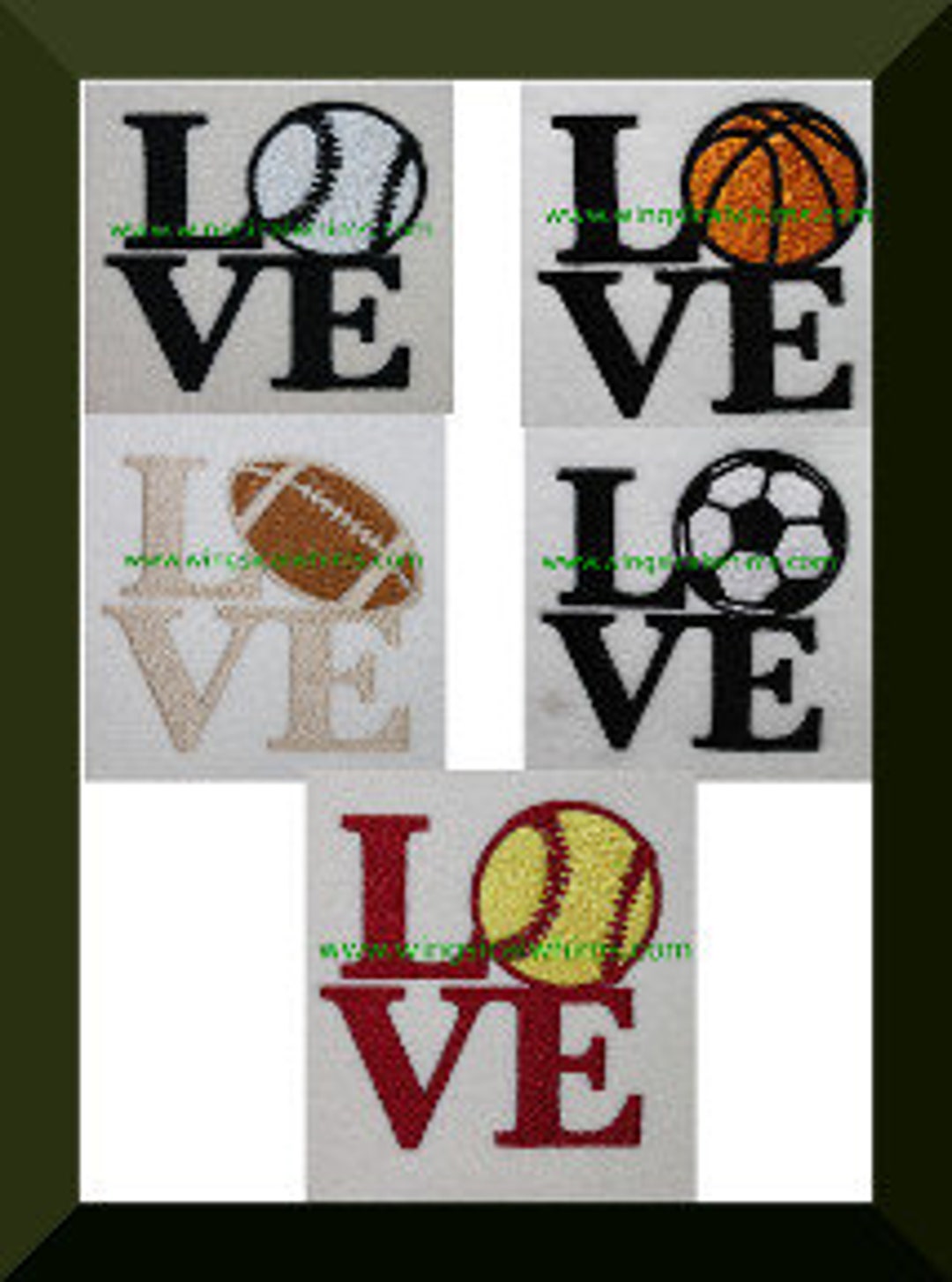 Sport Ball Sports Love Digitized Machine Embroidery Designs - Etsy