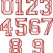 Baseball Numbers Machine Embroidery Designs Digital Download ONLY - Etsy