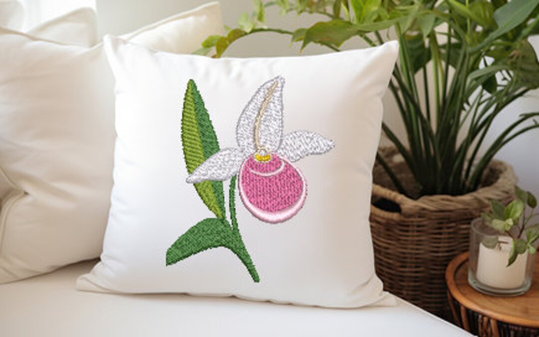 Lady Slipper Minnesota State Flower Machine Embroidery Design Flower ...