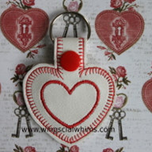 Heart Key Chain - Etsy