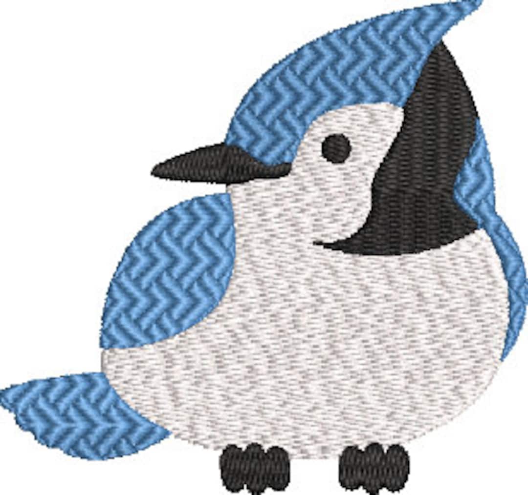 Lil Blue Jay Machine Embroidery Design Digital Download Only - Etsy