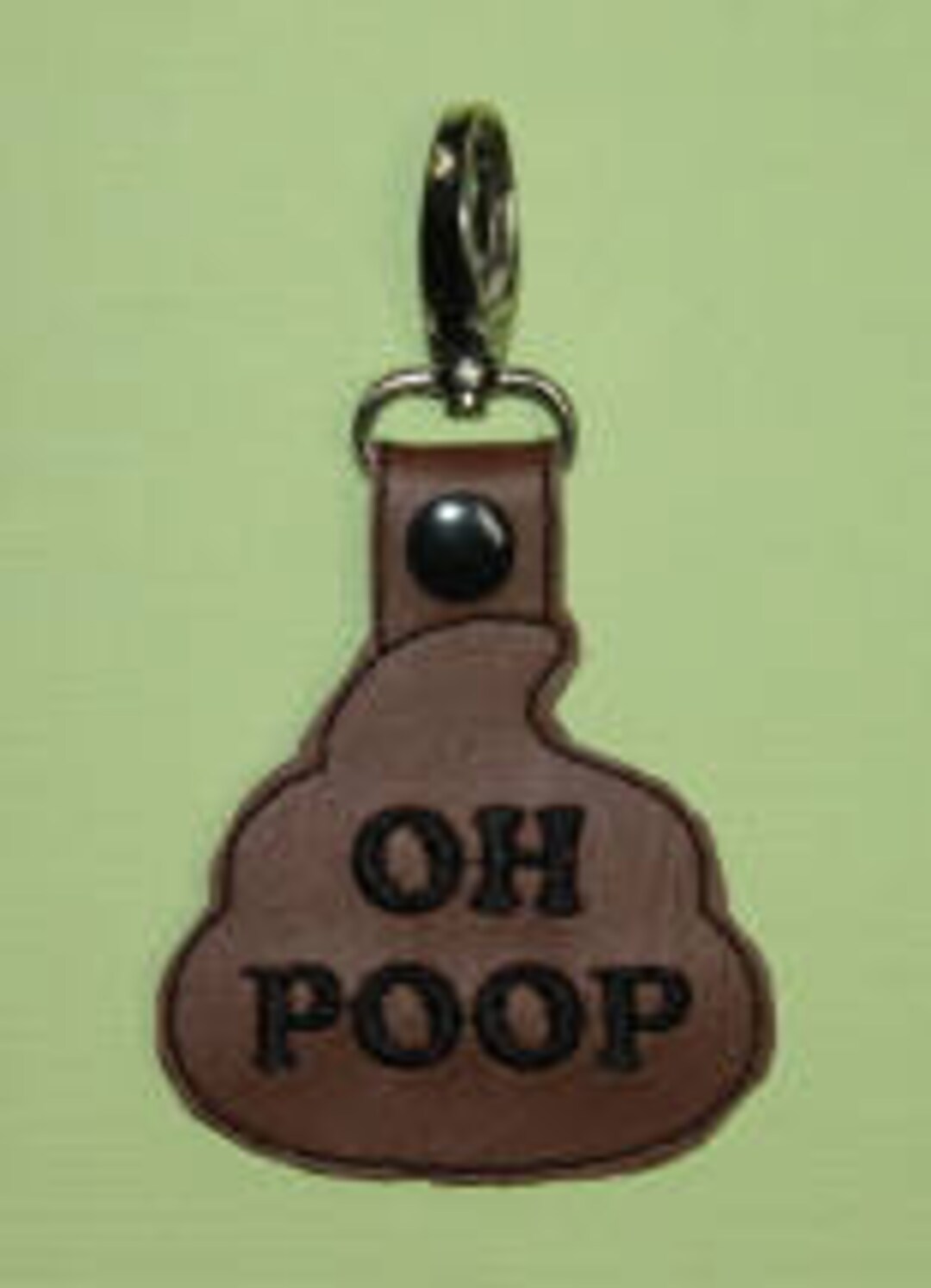 Oh Poop Chain Key Fob Machine Embroidery Design ONLY - Etsy