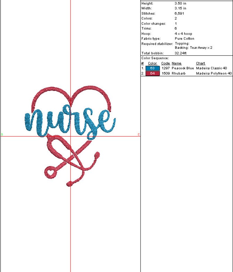 Nurse Designs Machine Embroidery Design Medical Doctor - Etsy