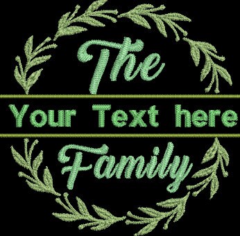 Family Split Monogram Design Machine Embroidery Designs Word Art Family ...