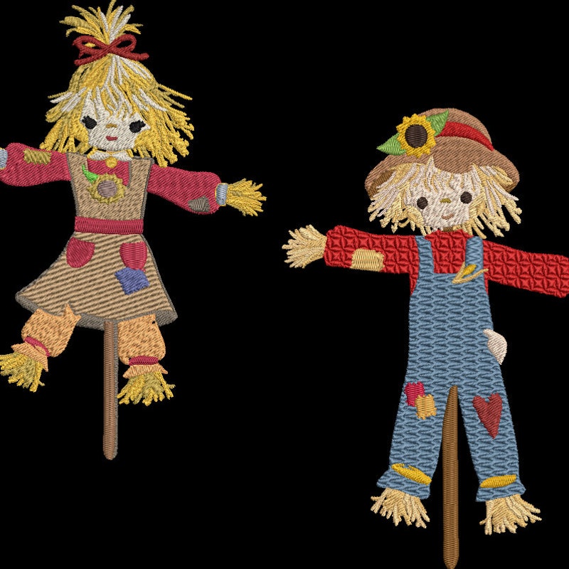 Scarecrow Embroidery - Etsy