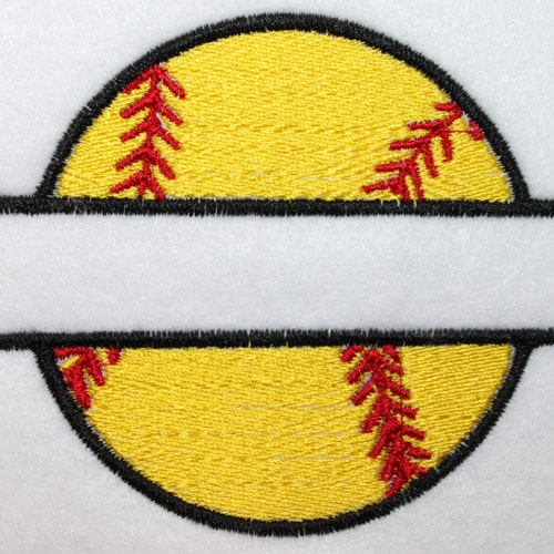 Softball Name Drop Machine Embroidery Design - Etsy