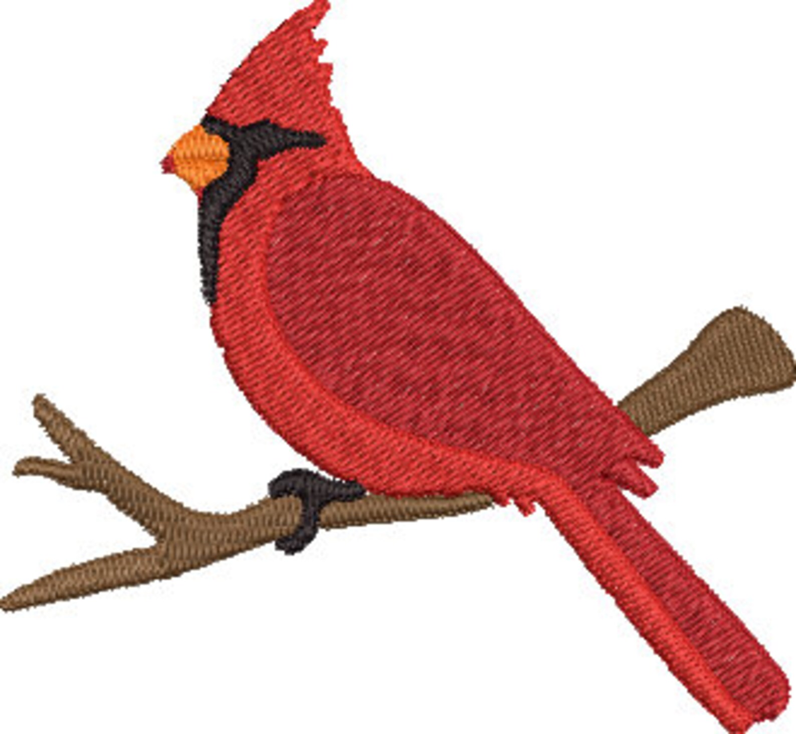 Christmas Cardinal Digitized Machine Embroidery Design Bird Digital ...