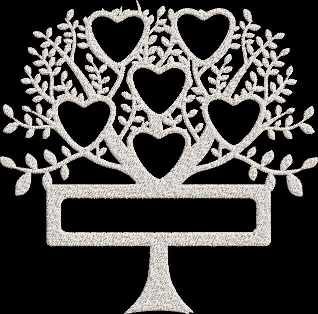 Family Tree Machine Embroidery Design Cooking Paper Towels - Etsy