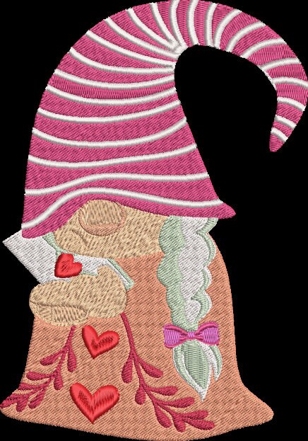 Gnomes Valentines Day Machine Embroidery Design Digital | Etsy