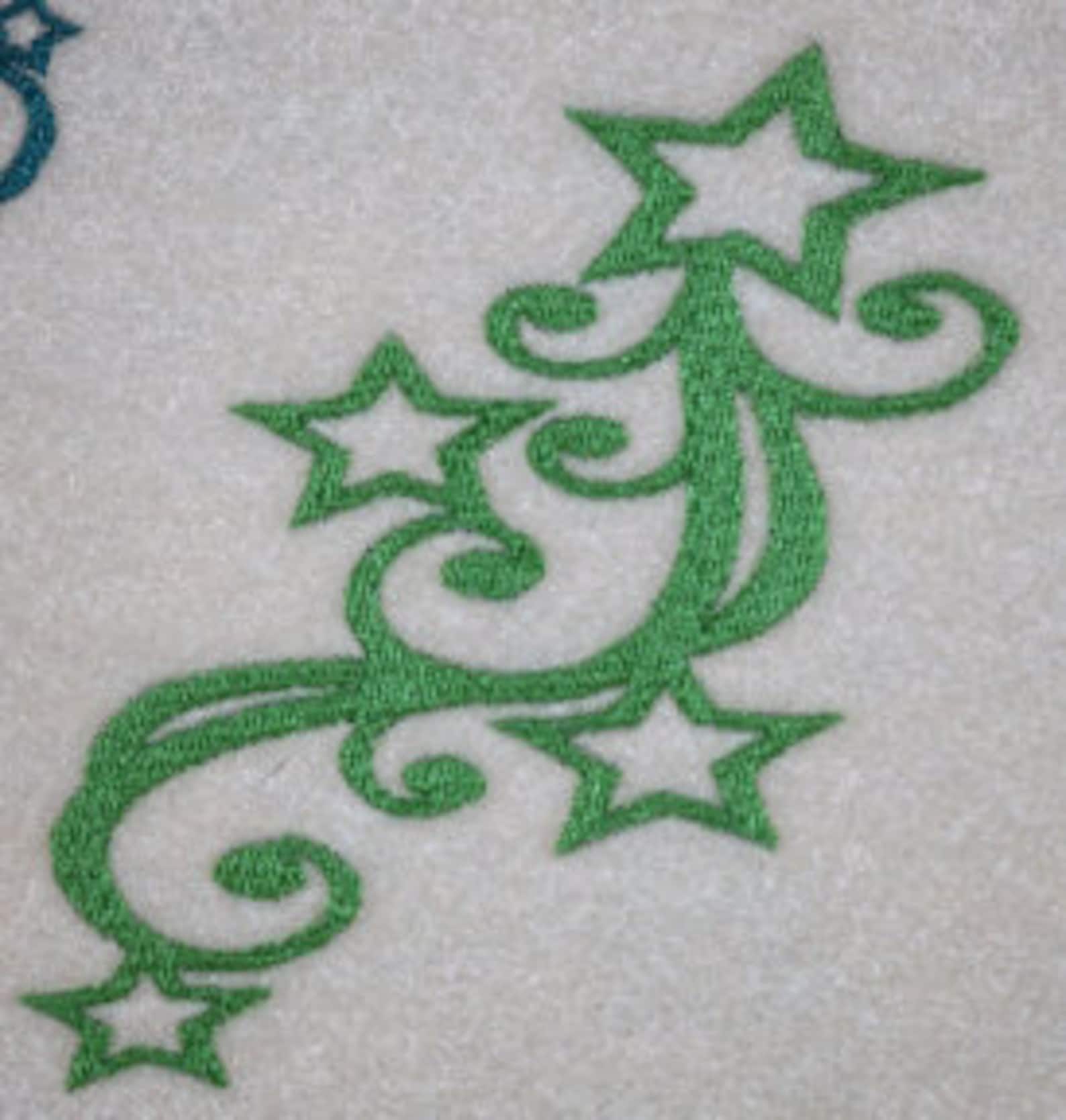 Star Flourishes Set of 4 Machine Embroidery Design - Etsy