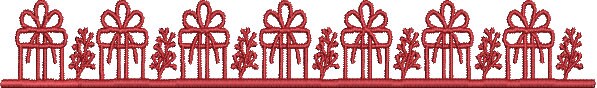 Christmas Border Set Machine Embroidery Design Digital Download Only ...