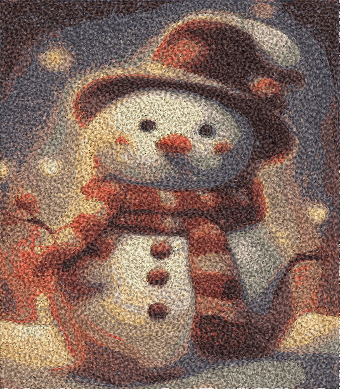 Snowman Winter Montage Machine Embroidery Design Digital Download ...