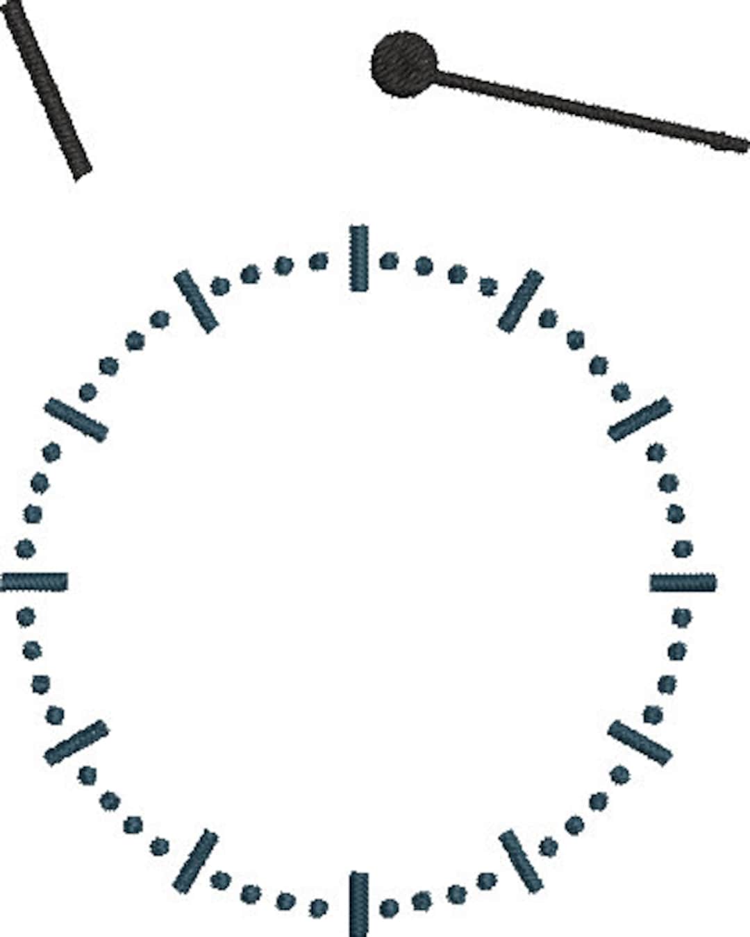 Clock With Hands to Make Your Own Time Machine Embroidery Design ...